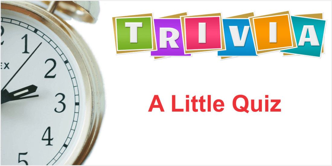 A Little Quiz - Trivia | Dimple Times